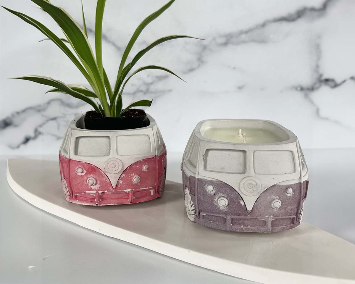 Retro Vintage Kombi Van/Bus Planter – Aroma Sparks
